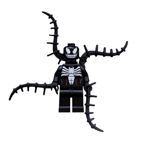 Venom - Teeth Together, 4 Back Appendages Spiked – Bricks & Minifigs ...