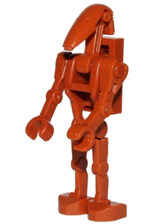 Battle Droid - Dark Orange, Angled Arm and Straight Arm, 1 x 2 Plate o ...
