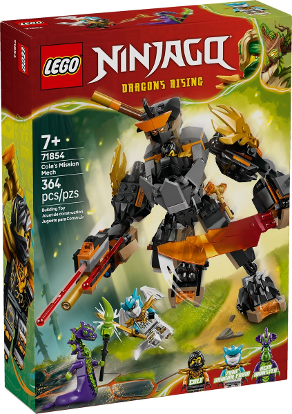 LEGO® 71854 Cole's Mission Mech & Dragon Zane – Bricks & Minifigs Littleton