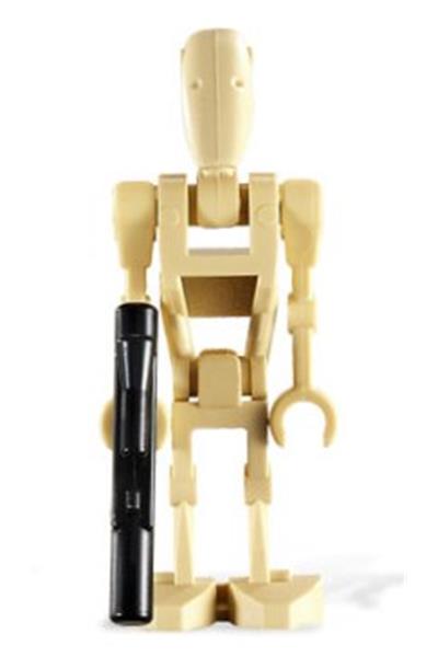 sw0001d Battle Droid - Tan, Straight Arms – Bricks & Minifigs Littleton
